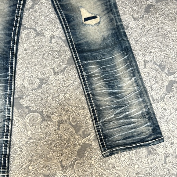 Rock Revival | Jeans | Nwt Rock Revival Blue Distressed Mens Jeans ...